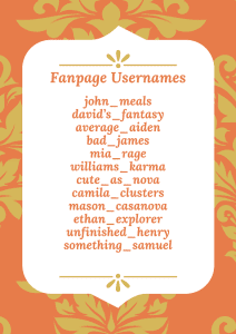 130+ Cool Fanpage Username Ideas 2024 - NamesBuddy
