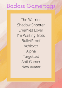 440+ Badass Gamertags To Kickstart Your Gaming - NamesBuddy
