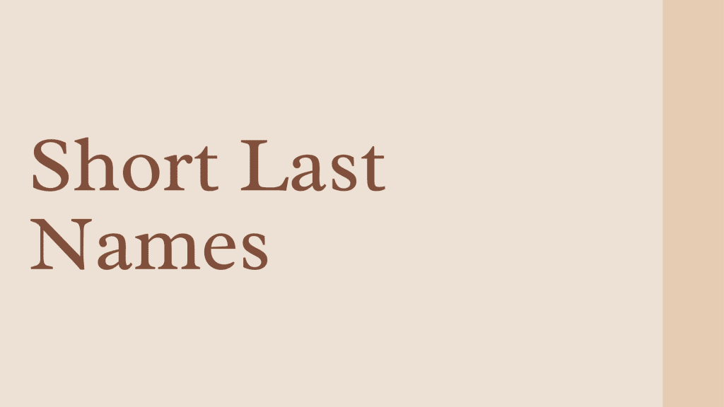 100 Cool Rare Last Names