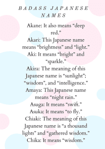 100 Badass Japanese Names for Girls And Boys - NamesBuddy
