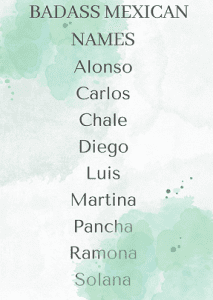 60 Badass Mexican Names With Meanings - NamesBuddy