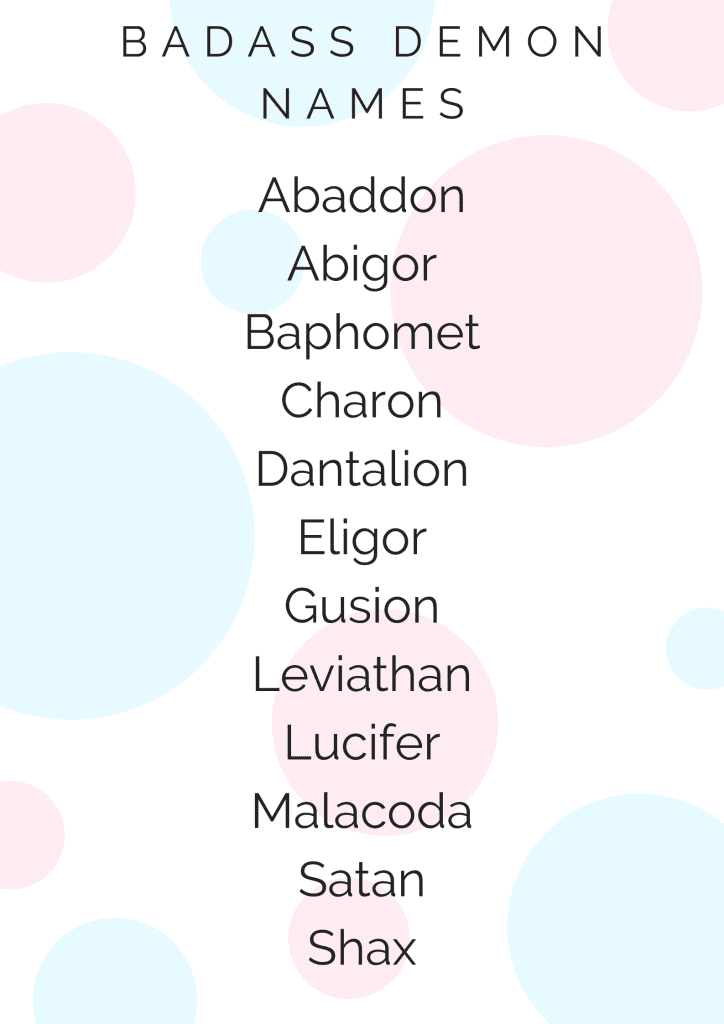 34 Badass Demon Names To Consider NamesBuddy