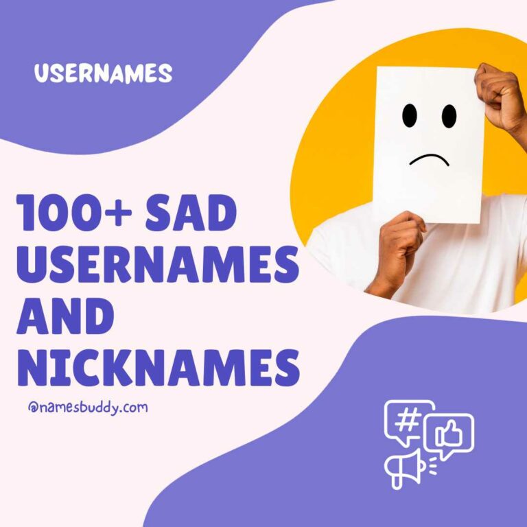 100+ Sad Usernames and Nicknames Collection - NamesBuddy