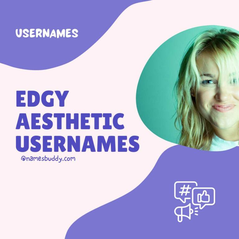 700 Edgy Aesthetic Usernames List - NamesBuddy