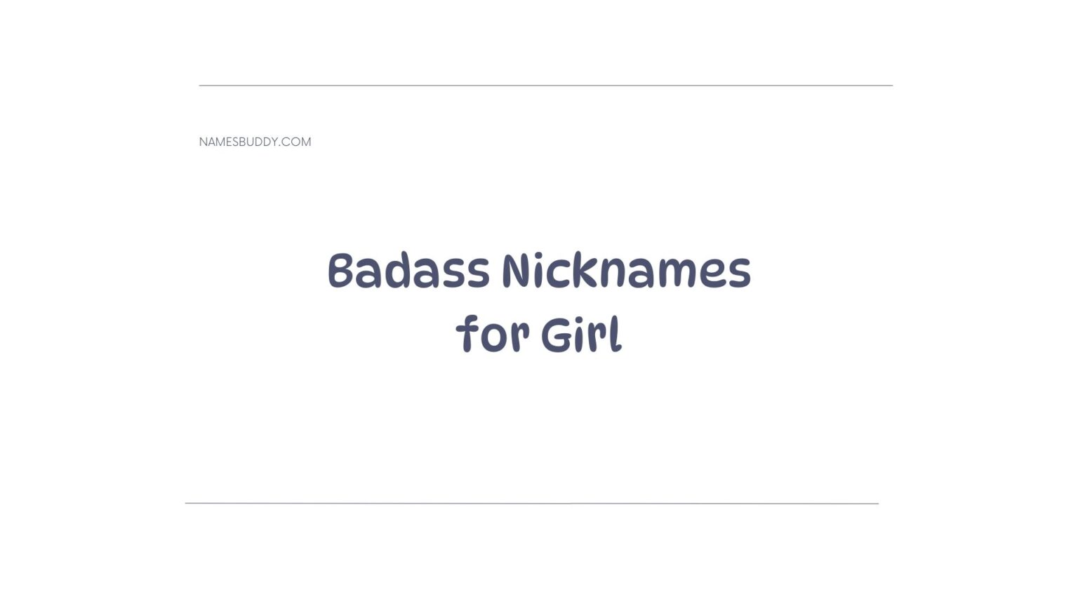 100 Cute Nicknames for Girls