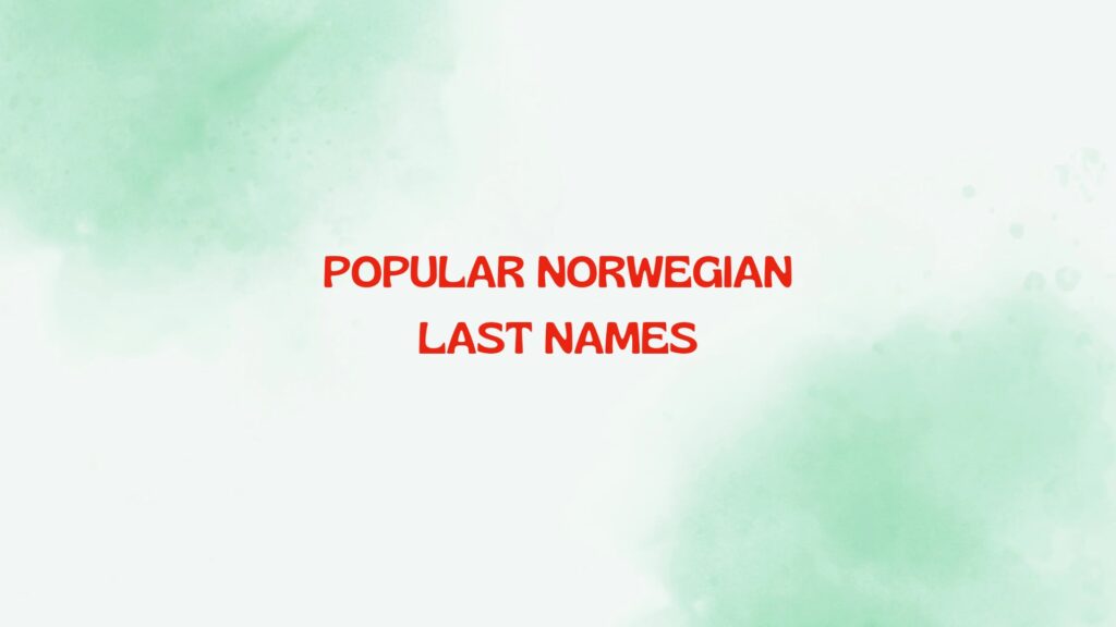 100 Most Common Last Names
