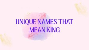 100 Unique Names That Mean Rebirth