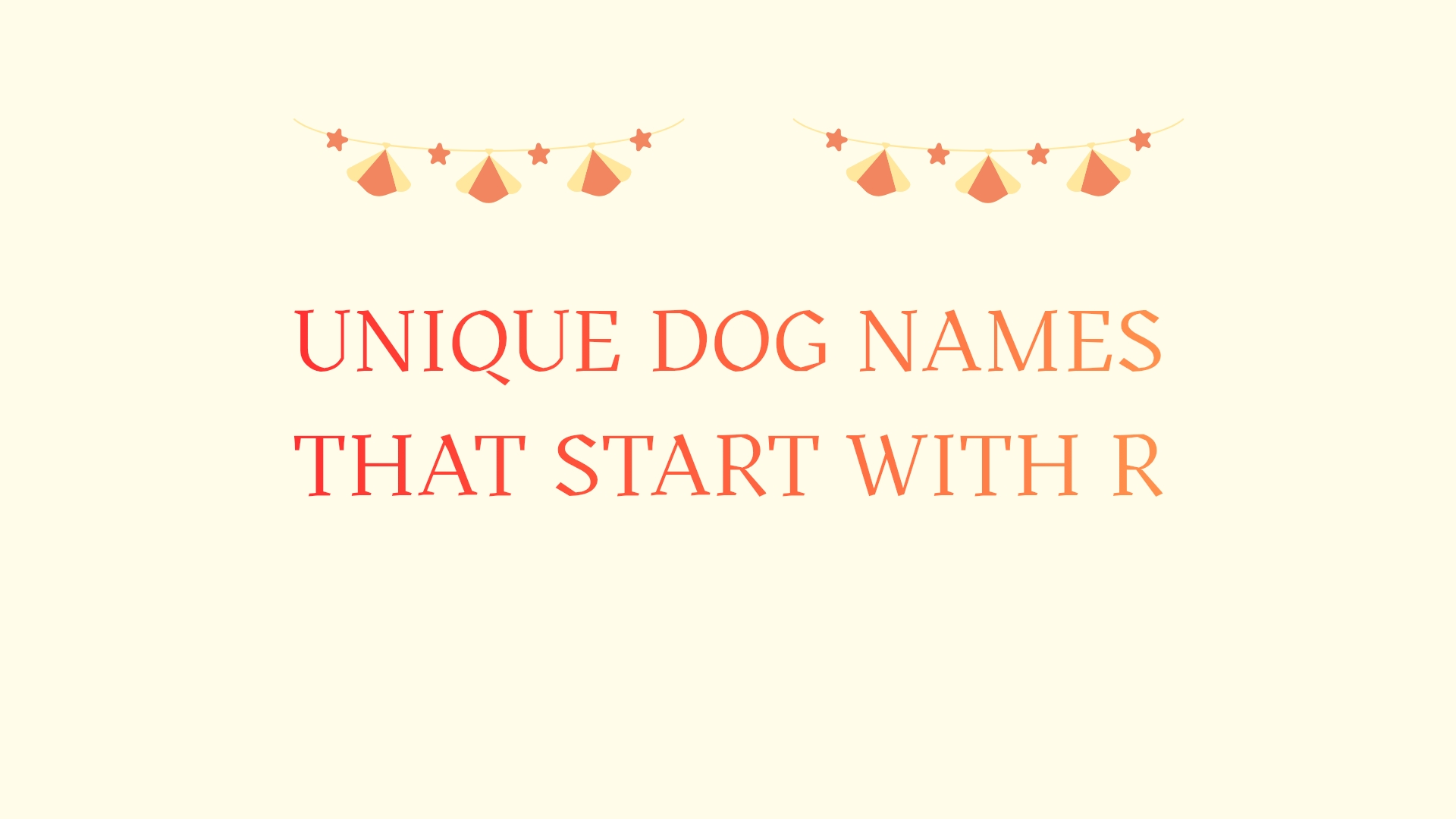100 Unique Dog Names That Start With R